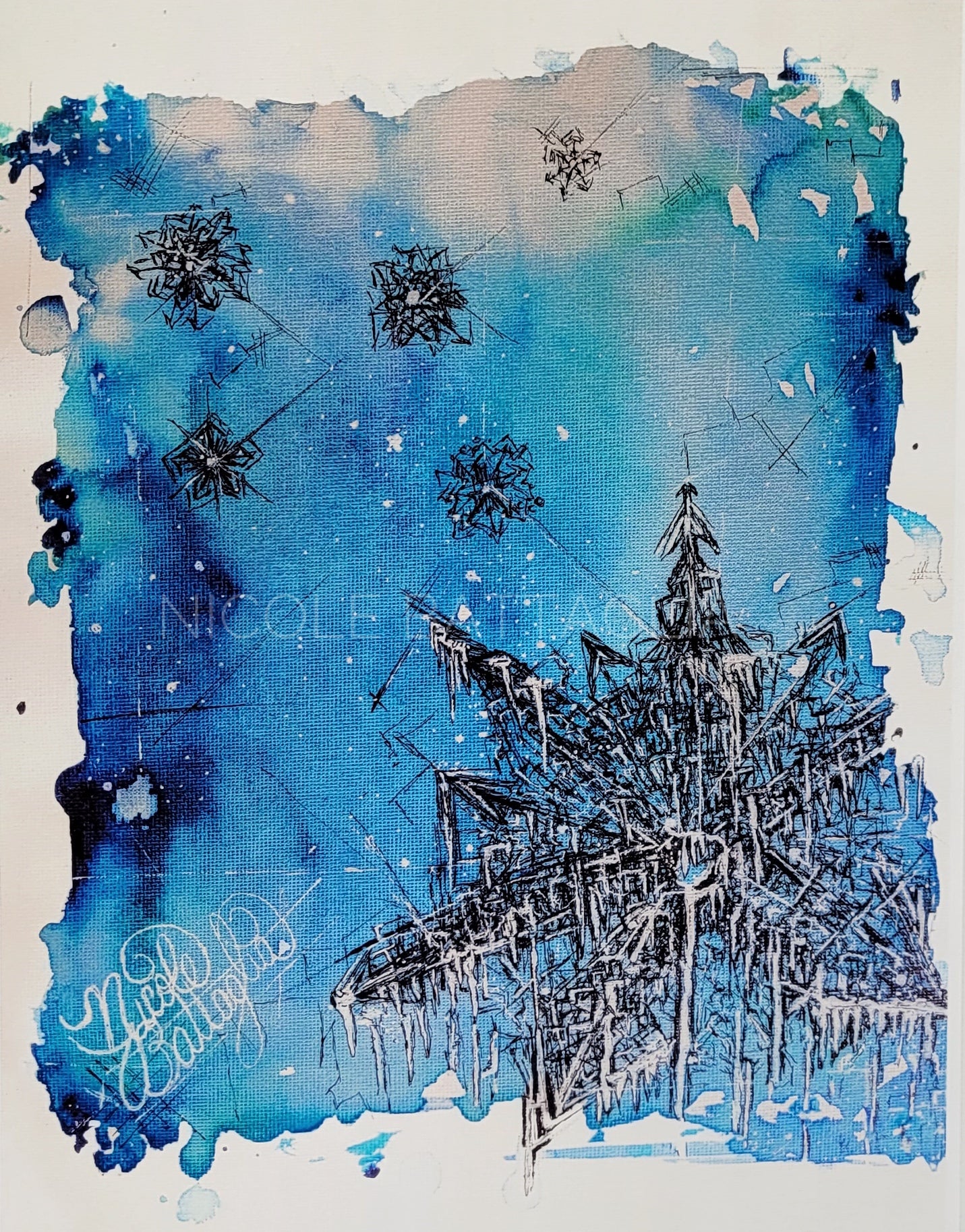 "Winter's Stars" Print – Nicole Batt Illustration