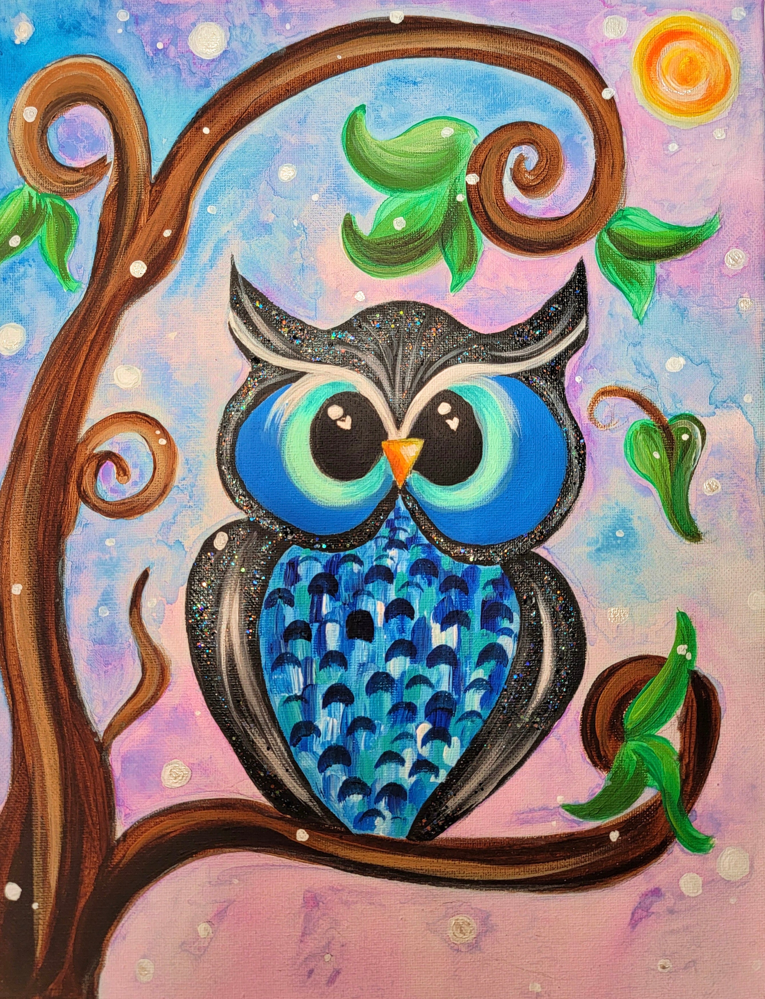 Sparkly Owl – Nicole Batt Illustration